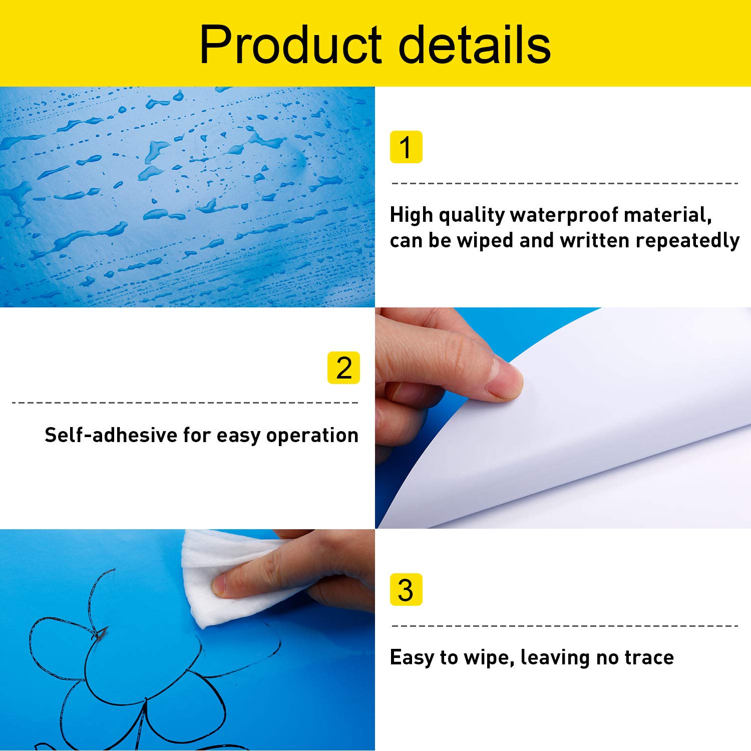 Tatuo 10 Pieces Colorful Dry Erase Circles White Board Marker Removable Vinyl Dot Wall Decal for Drills and Training School Teaching Progress (11.8 inch)