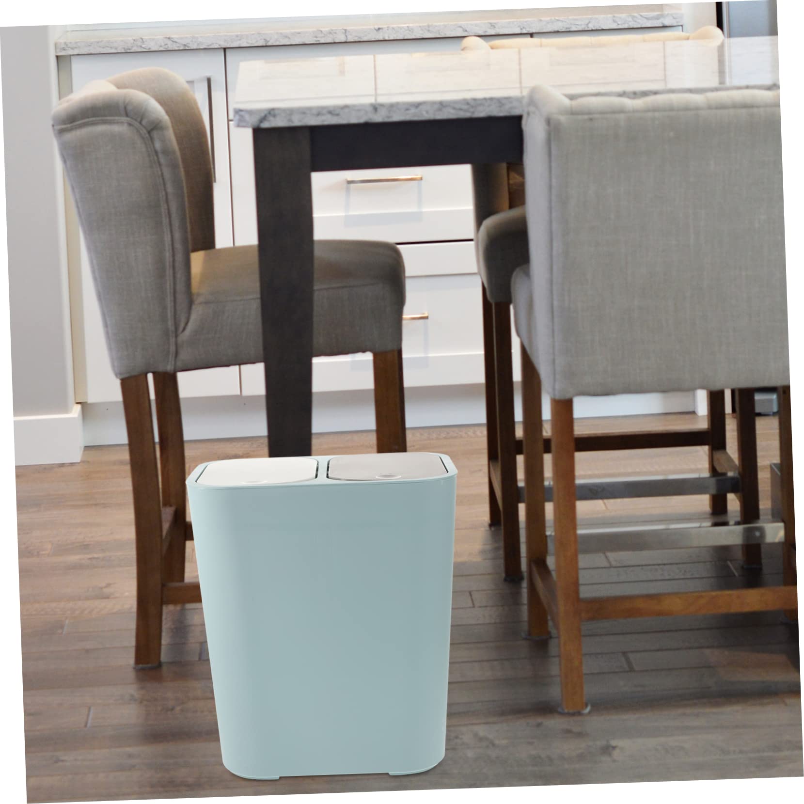 WATIIFUFU Sorting Trash can Dual Garbage bin Recycle bin with lid Kitchen Waste Container Rubbish Basket Kitchen Waste bin Garbage Pail Waste Paper Basket Trash Bucket pp Shanghai Household