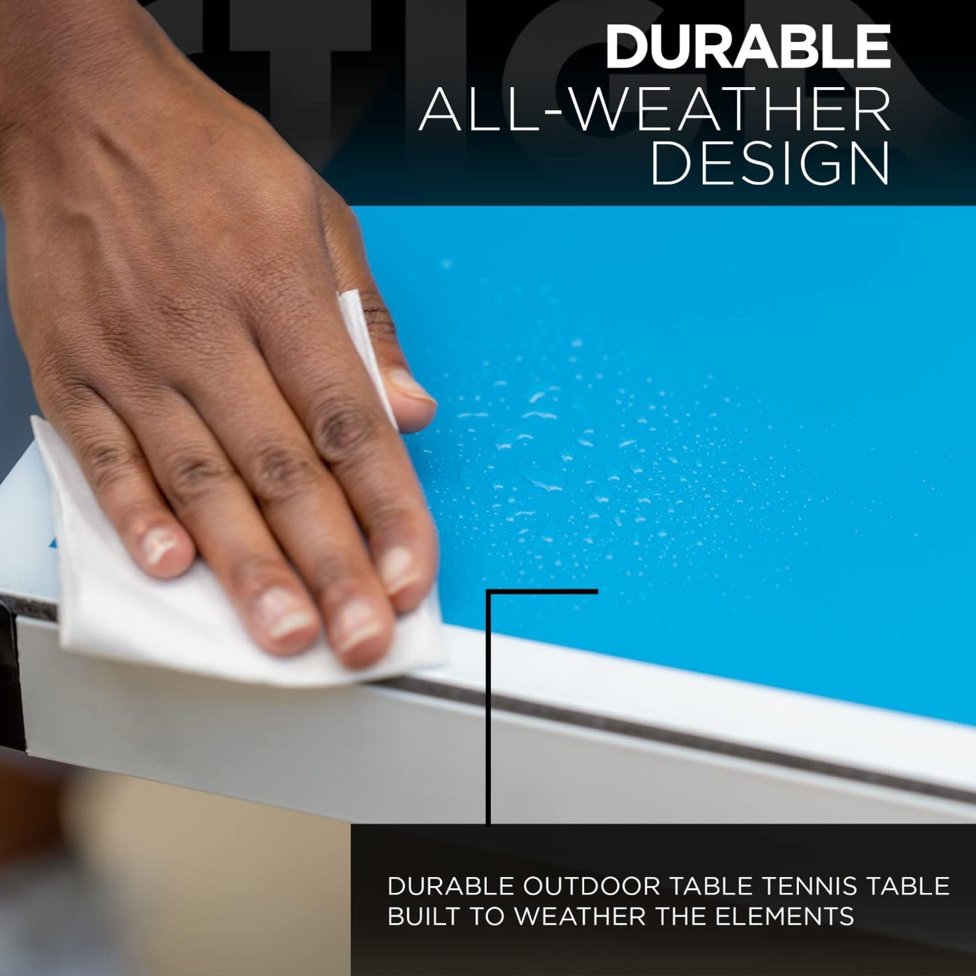 STIGA XTR Professional Outdoor Table Tennis Tables β All Weather Aluminum Waterproof Outdoor or Indoor Design with Net & Post - 10 Minute Easy Assembly Ping Pong Table with Compact Storage
