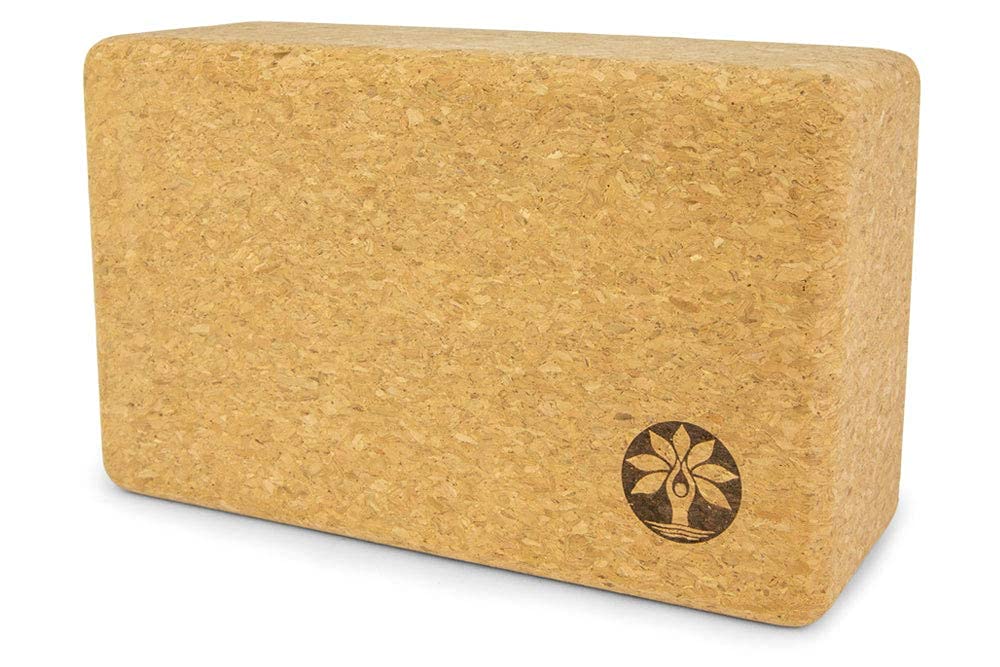 Yoloha Yoga Cork Yoga Block | 9" x 5.5"x 3.5" |Strong, Sustainable, Soft, Durable, Premium, Handmade, Moisture Resistant