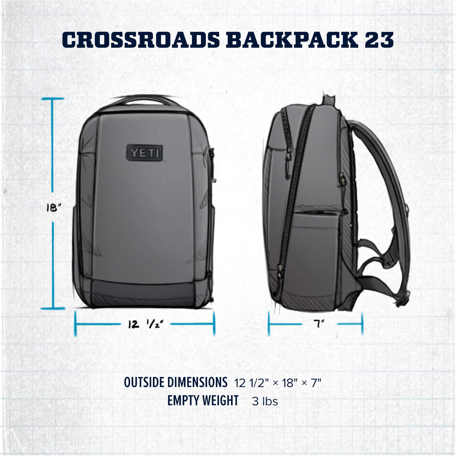 YETI Crossroads Backpack 23, Black