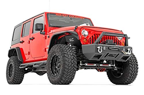 Rough Country 8" Front Tubular Fender Flares for 07-18 Jeep Wrangler JK - 10531