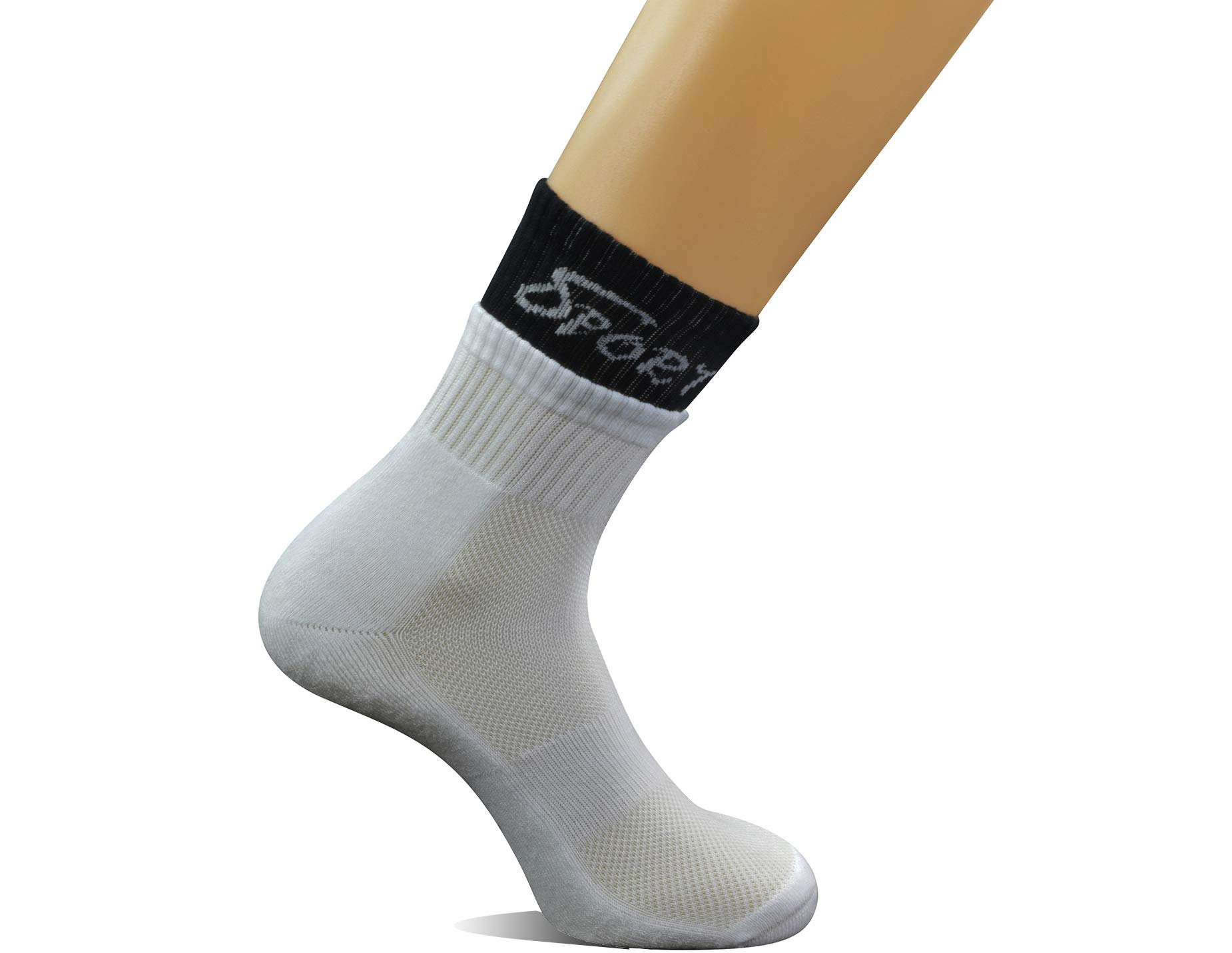 Yomandamor 5 Pairs Mens Bamboo Walking Socks Cushion Sports Quarter Seamless Socks