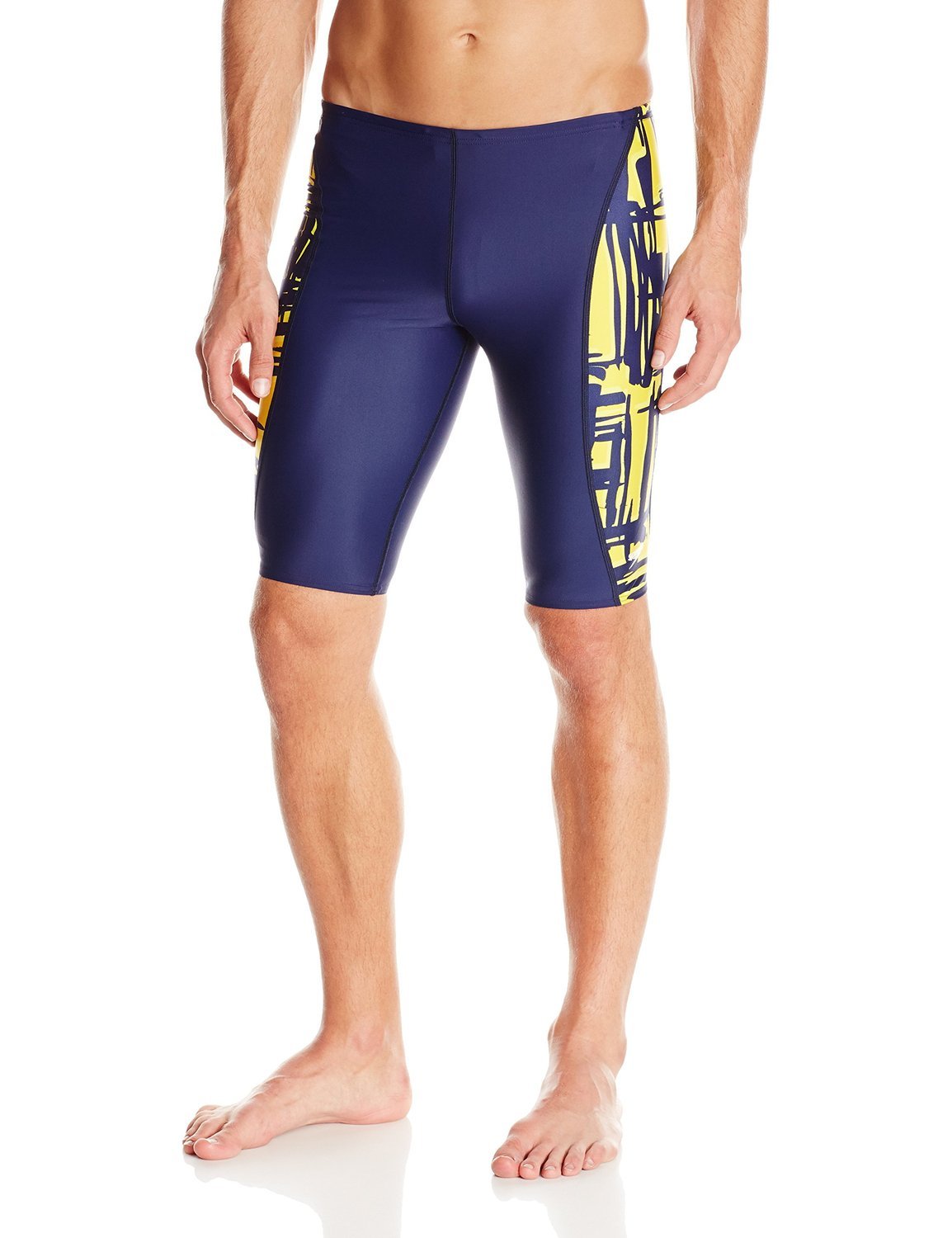 Speedo Men's Swimsuit Jammer PowerFlex Eco Must Be It Team Colors - Manufacturer Discontinued