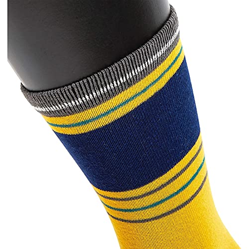 Zodaca Retro Striped Crew Ankle Socks for Women (7 Pairs)