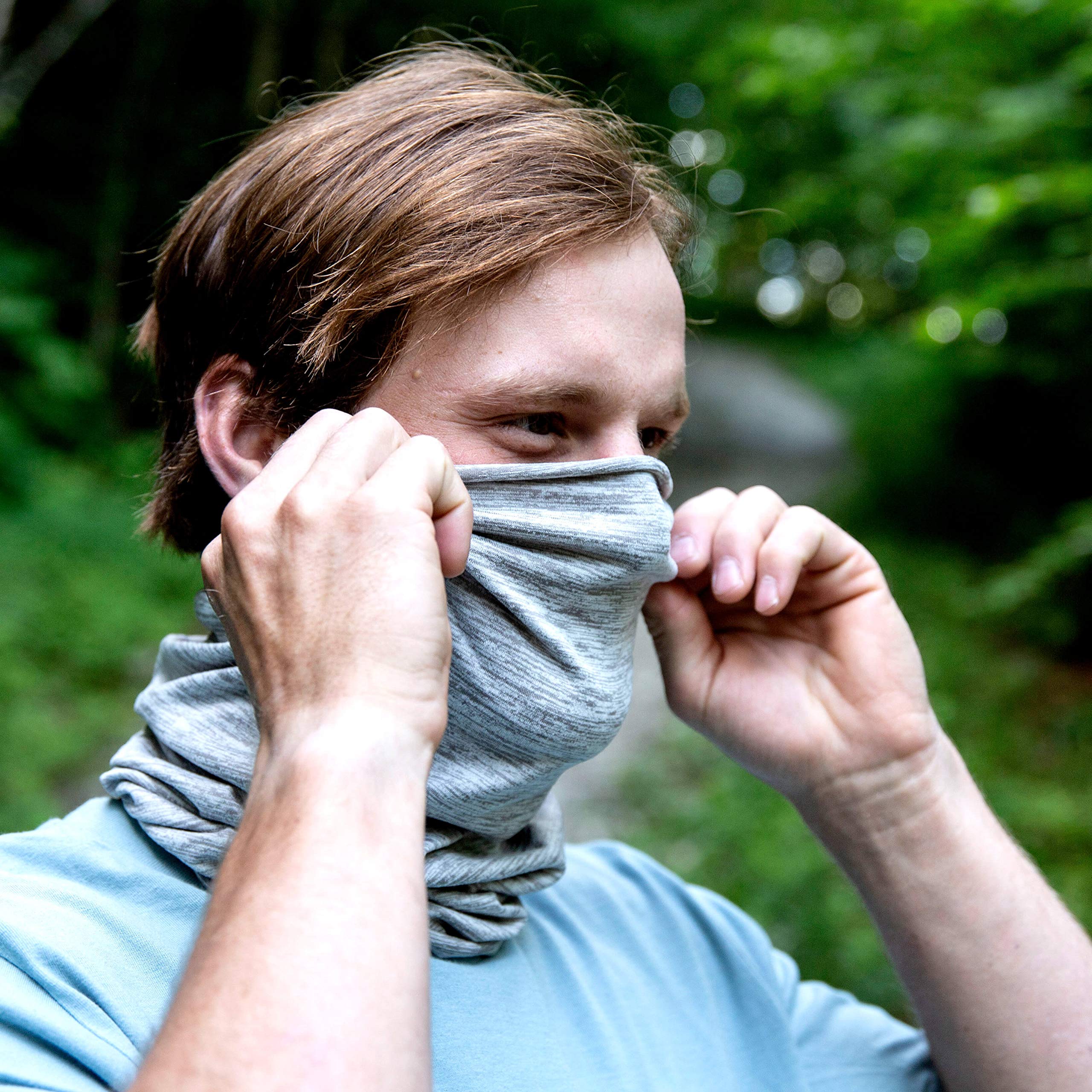 Turtle Fur Stria Totally Tubular Neck Gaiter, UPF 50+, Multifunctional Headwear, 10+ Ways to Wear, Eclipse