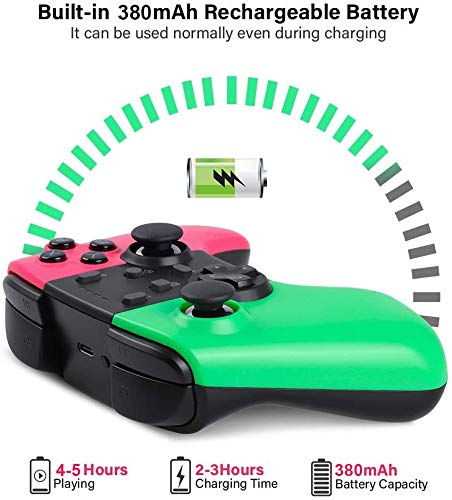 STOGA Wireless Controller for Switch/Lite/OLED, Remote Pro Controller for Switch Console, Game Controller Supports Gyro Axis, Turbo and Dual Vibration