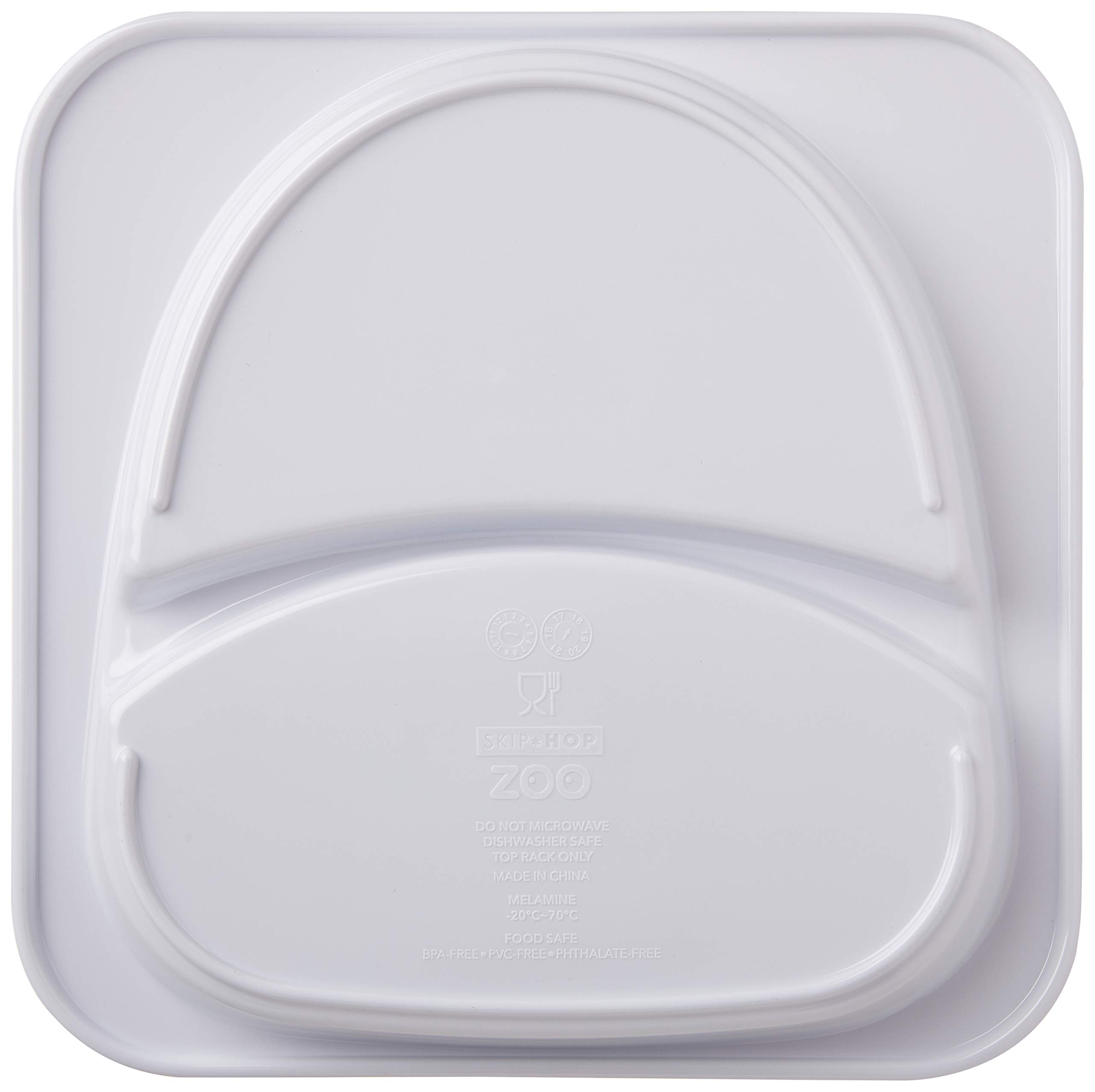 Skip Hop Baby Plate, Zoo Divided Plate, Dog