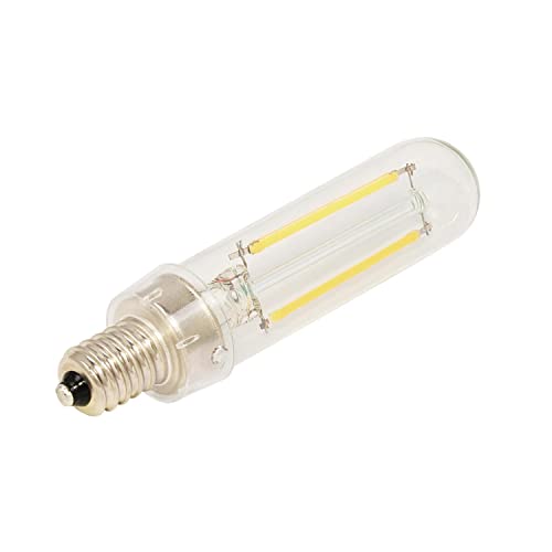 Westinghouse 5158000 2.5 Watt (25 Watt Equivalent) T6 Dimmable Clear Filament LED Soft White Light Bulb Candelabra Base, 1-Pack