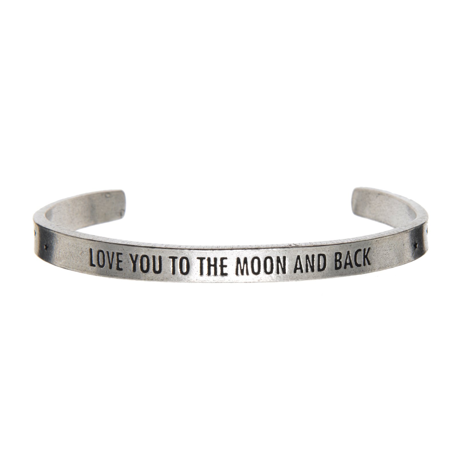 Quotable Cuffs Love You to the Moon and Back - Gift for Mom or Wife, or for Daughter or Best Friend by Whitney Howard Designs