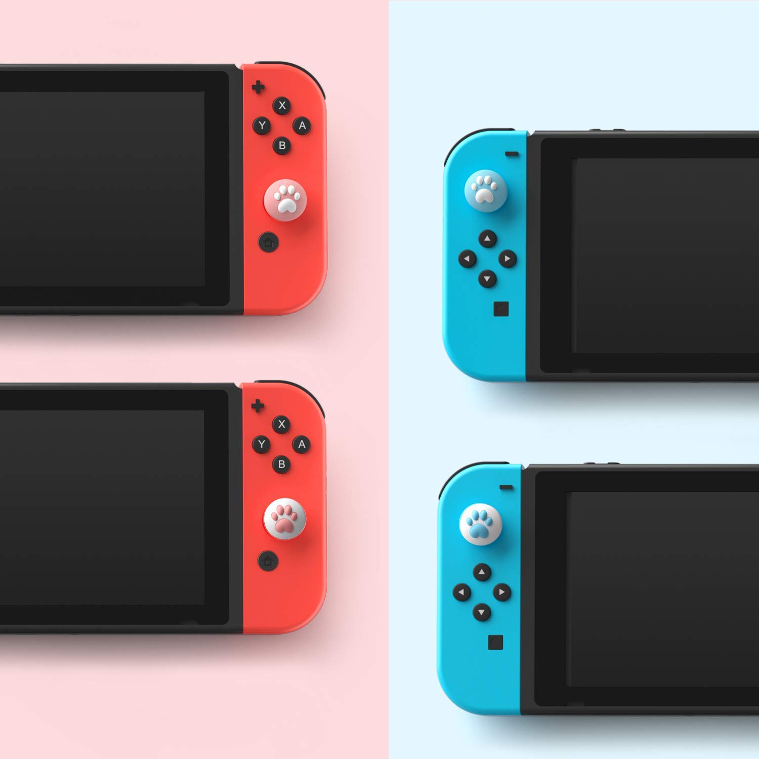 Thumb Grips Caps 4 PCS for Nintendo/PlayStation/Xbox,Joycon Grip Caps Analog Stick Button Cover