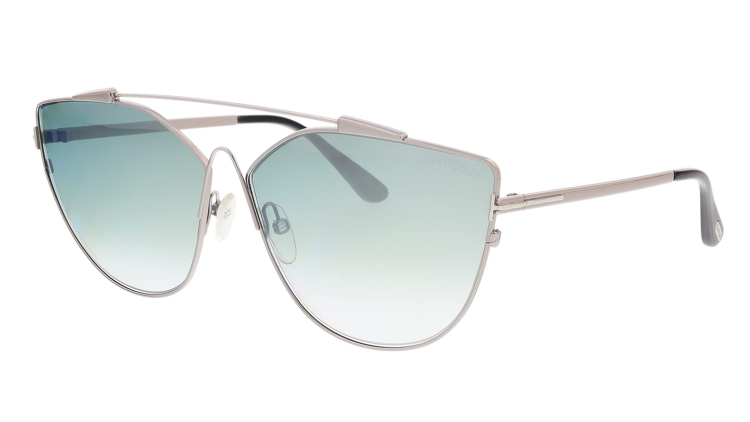 Tom Ford Butterfly Sunglasses TF563 Jacquelyn-02 14X Ruthenium/Black 64mm FT0563