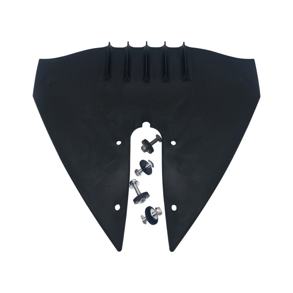 UAN Marine HD200 Whale Tail Hydrofoil Stabilizer For Boat Outboards 8 to 40 HP With Premium Black Plastic