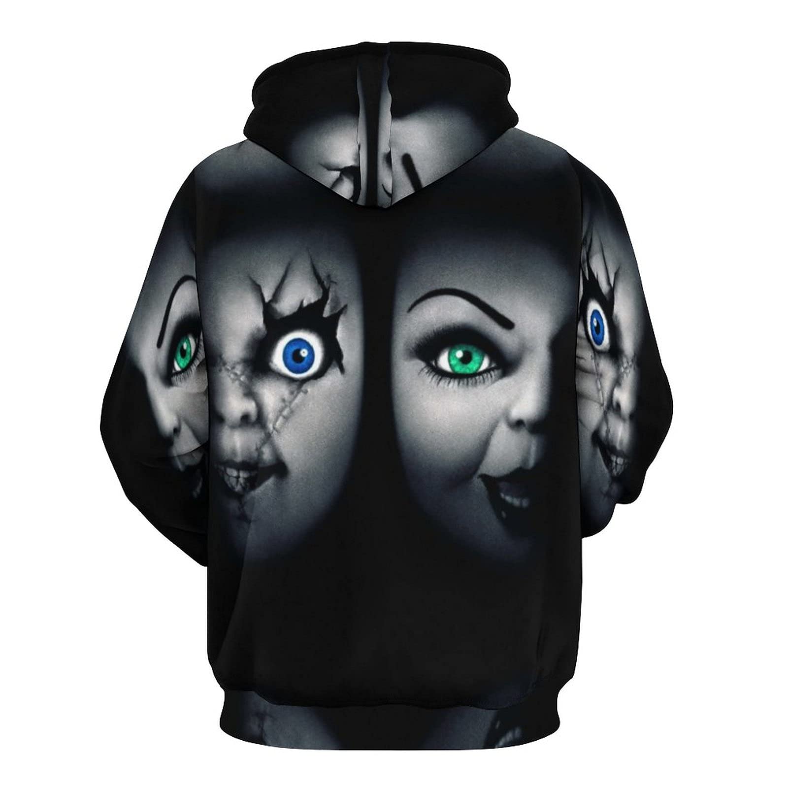 ZHANGXM Women's Pullover Autumn Soft and Comfortable Chucky Slim Fit Loose Hip-Hop Long-Sleeved Sweatshirt Men M
