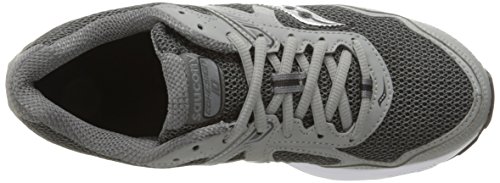 Saucony Men's Cohesion 10 Running Shoe, Grey/Silver, 10