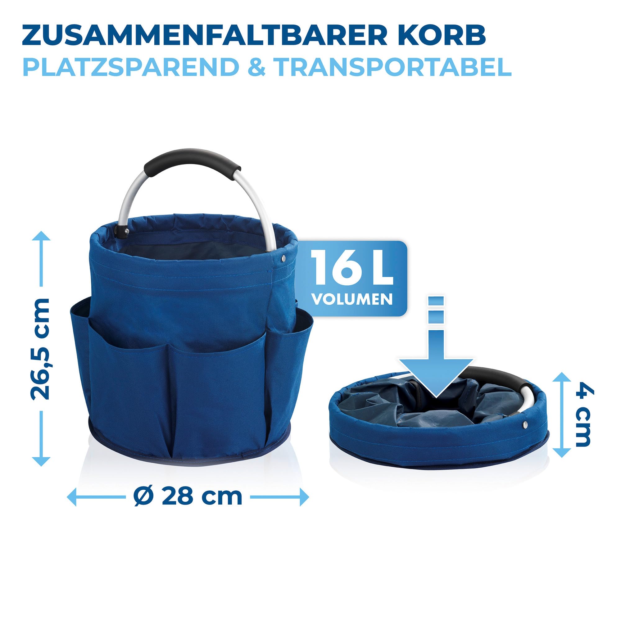Wenko Storage Box for Cleaning Utensils, 4cm, Blue