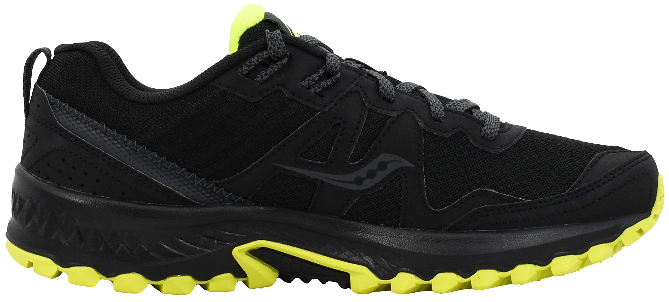 Saucony Men's Excursion Tr14 Black/Slime Trail Running Shoe 10.5 M US