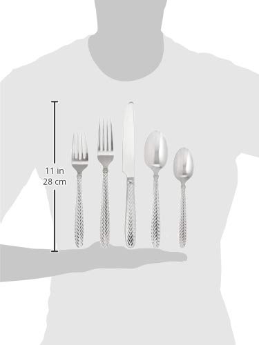 Wallace Reins 18/10 Stainless Steel Flatware Set, 20-Piece, Service for 4