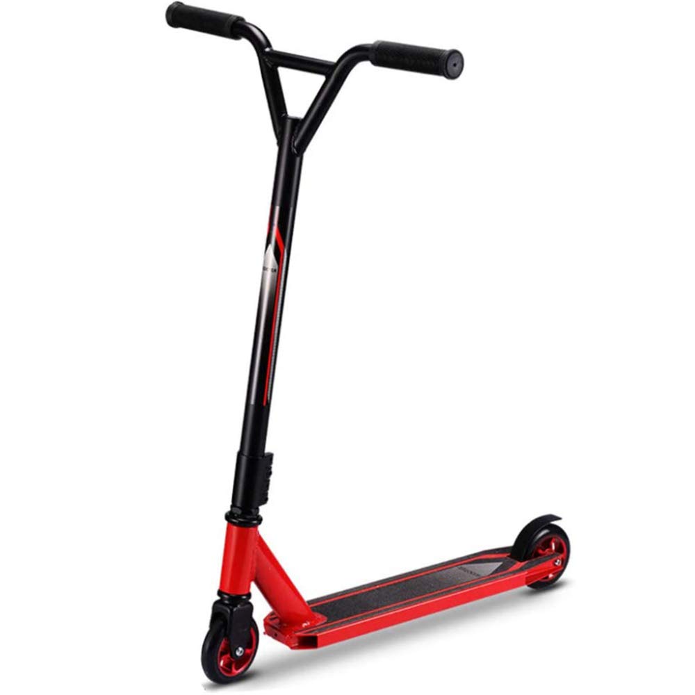 ZXCVB Pro Stunt Scooters,Freestyle Stunt Scooters,Kick Scooters,Both Beginners and Professional Players Can Use It Safely,Easily Complete The Bar and Jump,Red-Scooter