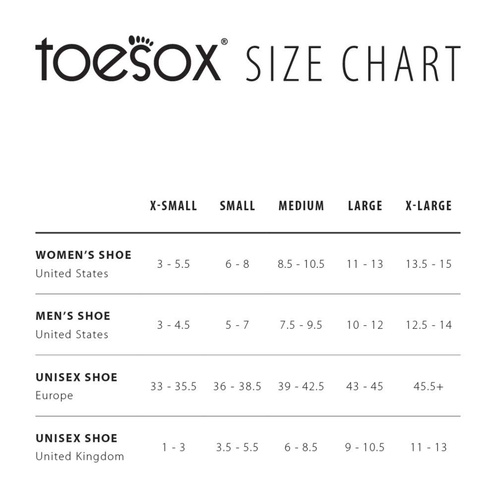 toesox UltraSport Performance Medium Weight No Show, Low Rise, Toe Socks for Hiking, Trails, and Long Distance Running, Small, Wave