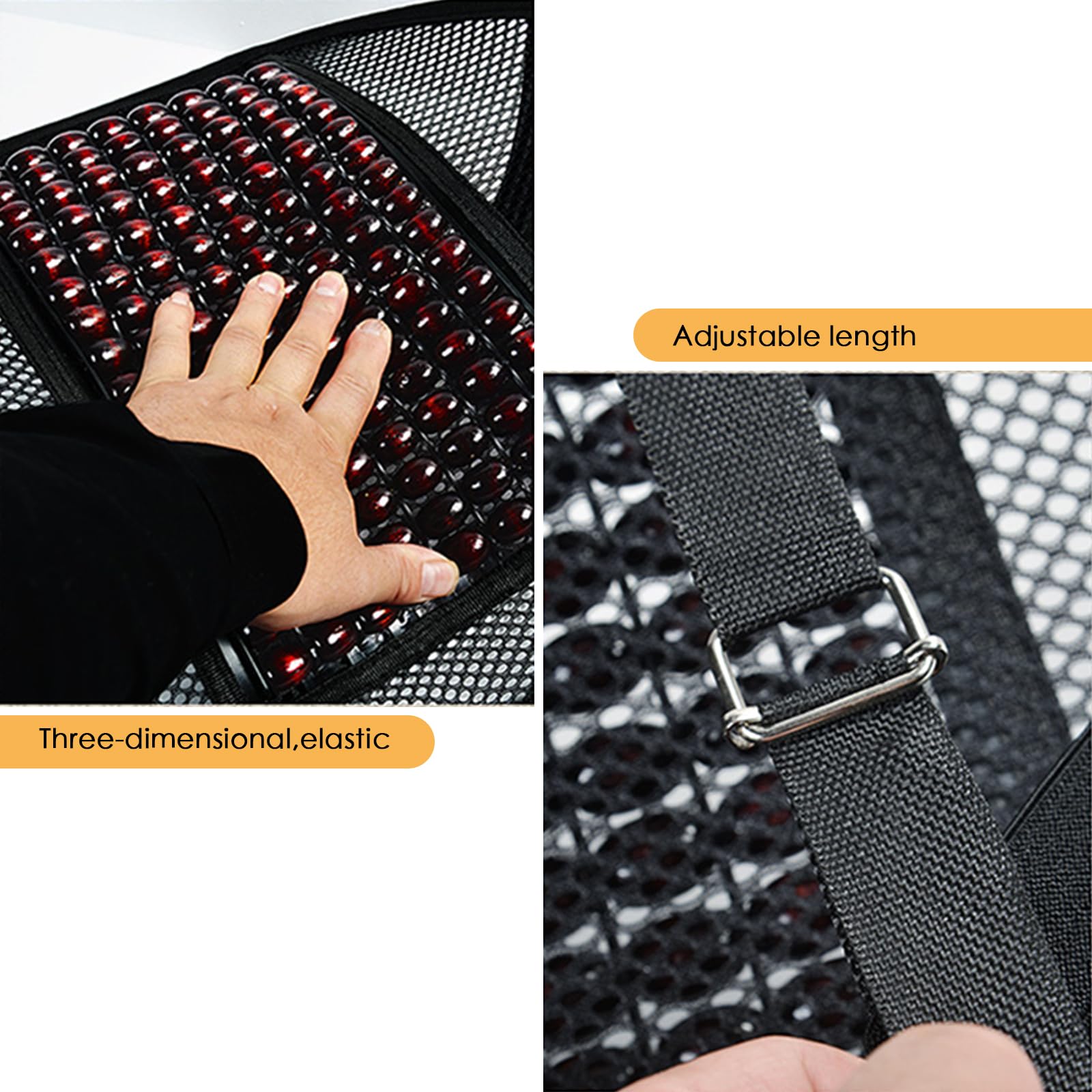 WOWESOTICA Lumbar Support, Breathable Mesh Ergonomic Designed Back Support, Comfort and Lower Back Pain Relief for Car, Office Chair(4 Pack Red)