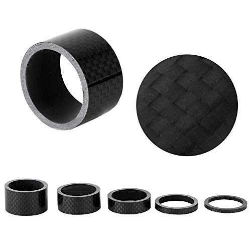 VGEBY1 Bicycle Headset Fork Washer, Full Set Carbon Fiber Bike Headset Spacer for Mountain Bikes Cycling Repair Accessory