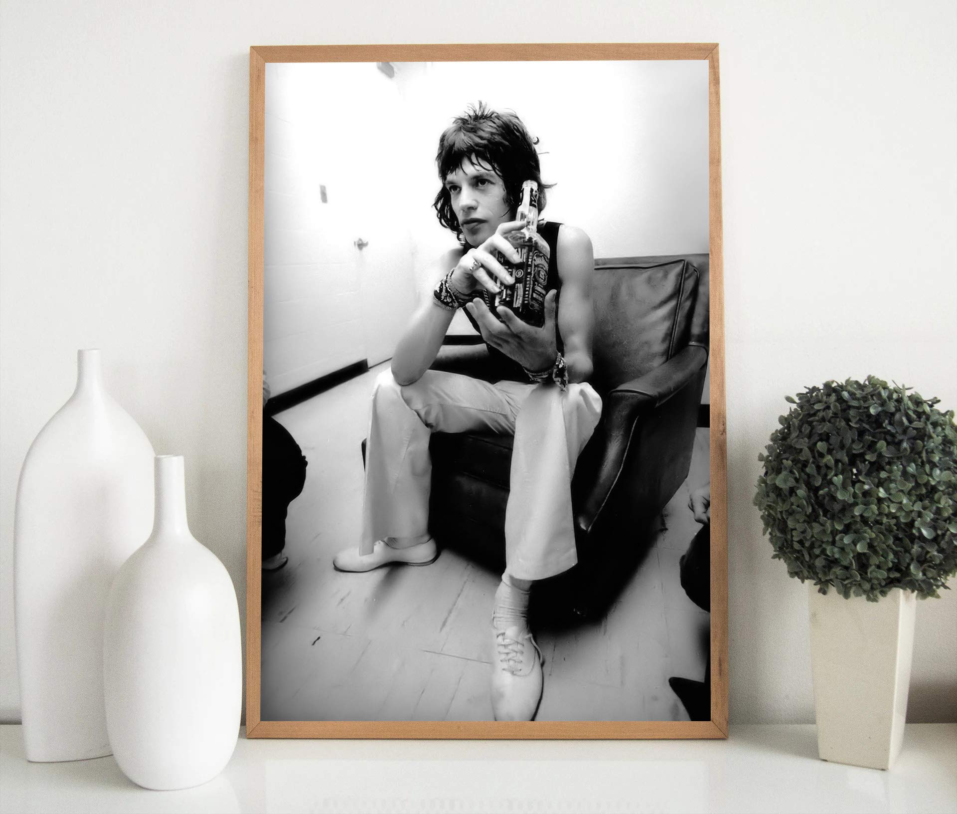 Wall Decor Mick Jagger Poster (13 x 19 Inches) | Ready To Frame For Office, Living Room, Dorm, Kids Room, Bedroom, Studio