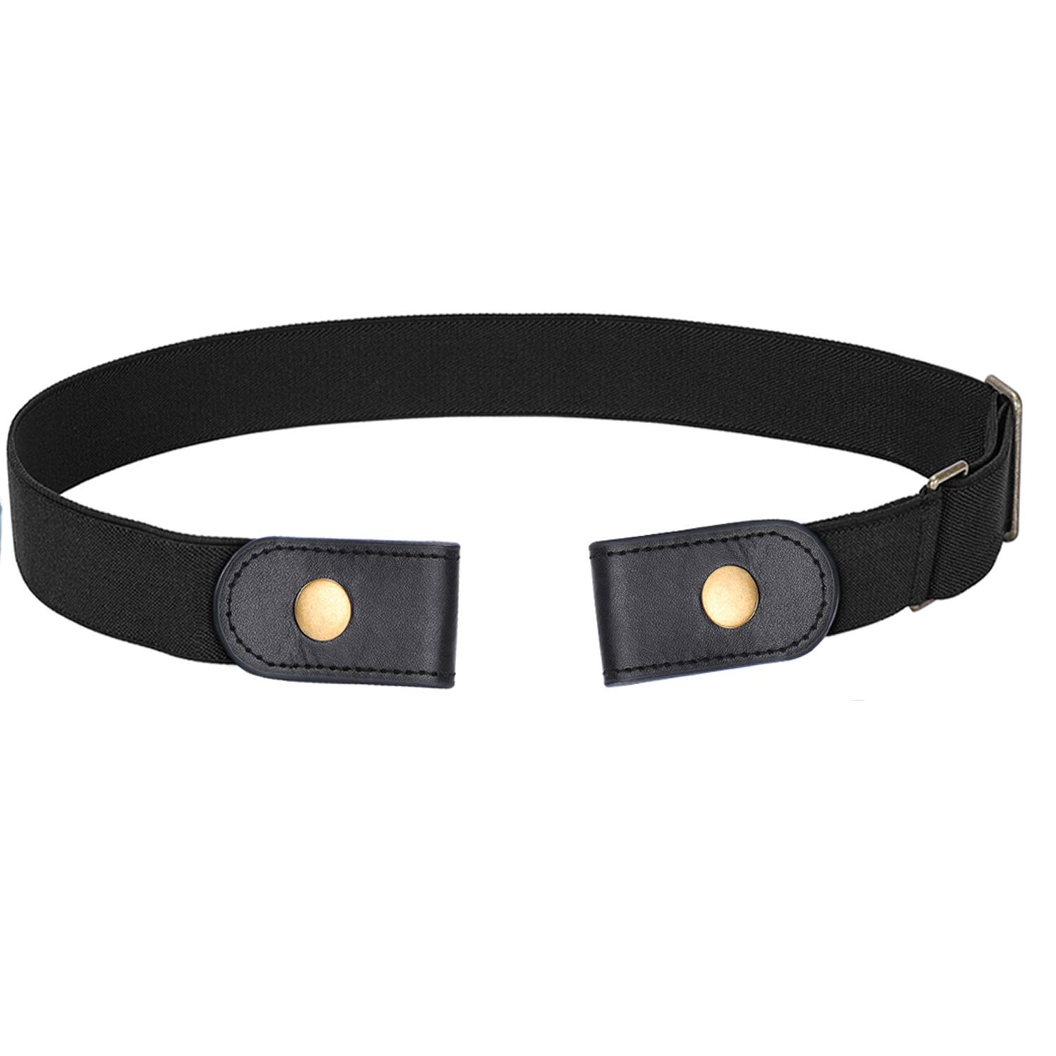 WERFORU No Buckle Stretch Belt For Women Men Elastic Waist Belt Up to 72 Inch for Jeans Pants