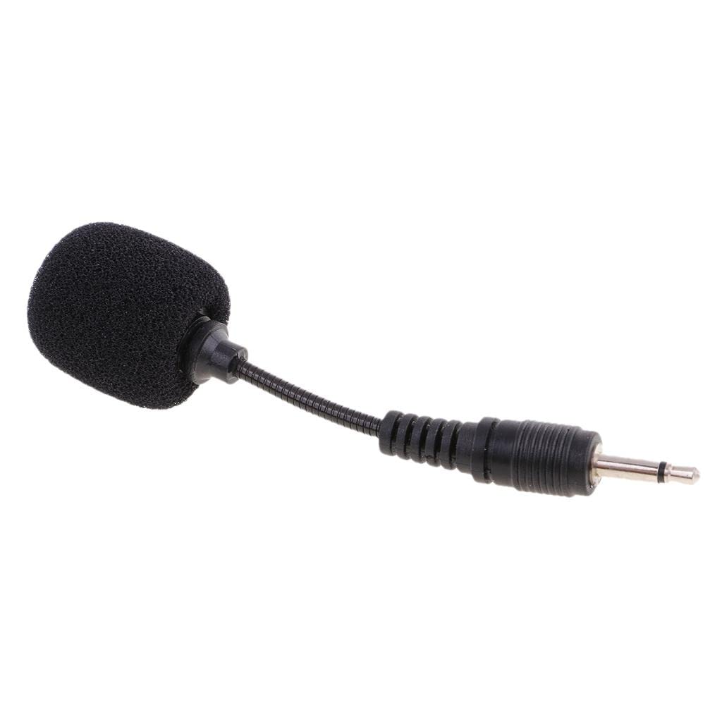 Short Wire 3.5mm Audio AUX-IN Smartphone or 3.5mm Mono Plug-In Interview Recording Condenser Microphone Mic for Laptops,PC,Phones Voice Amplifiers - Black, Mono 3.5mm Plug
