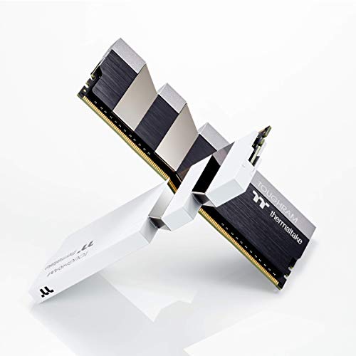 Thermaltake TOUGHRAM Black DDR4 3200MHz C16 16GB (8GB x 2) Memory Intel XMP 2.0 Ready with Real-Time Performance Monitoring Software R017D408GX2-3200C16A
