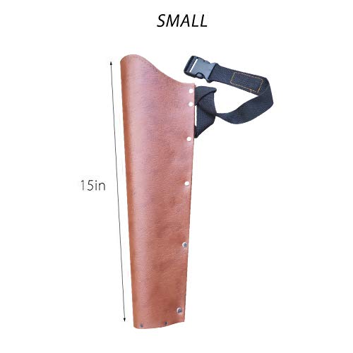 WINGOFFLY Quiver Arrow Bag Case Leather Arrow Holder Hip Quiver Shooting Target,Lightweight Traing Archery Tool with Strap, S