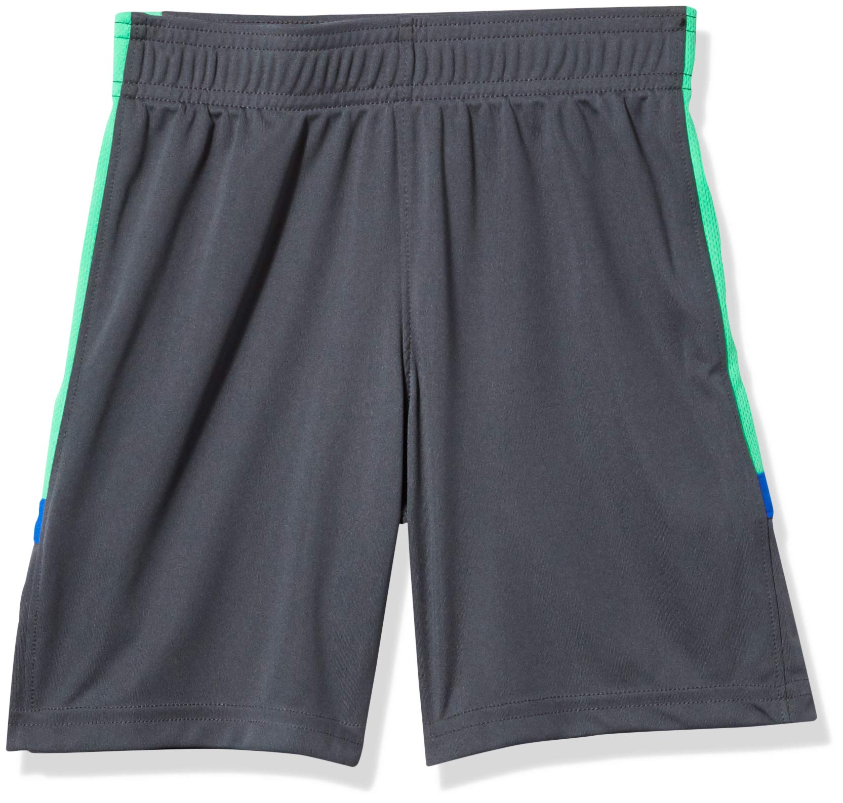 Under Armour Boys' Little UA WINS Short, Moderate Gray/Vapor Green, 5