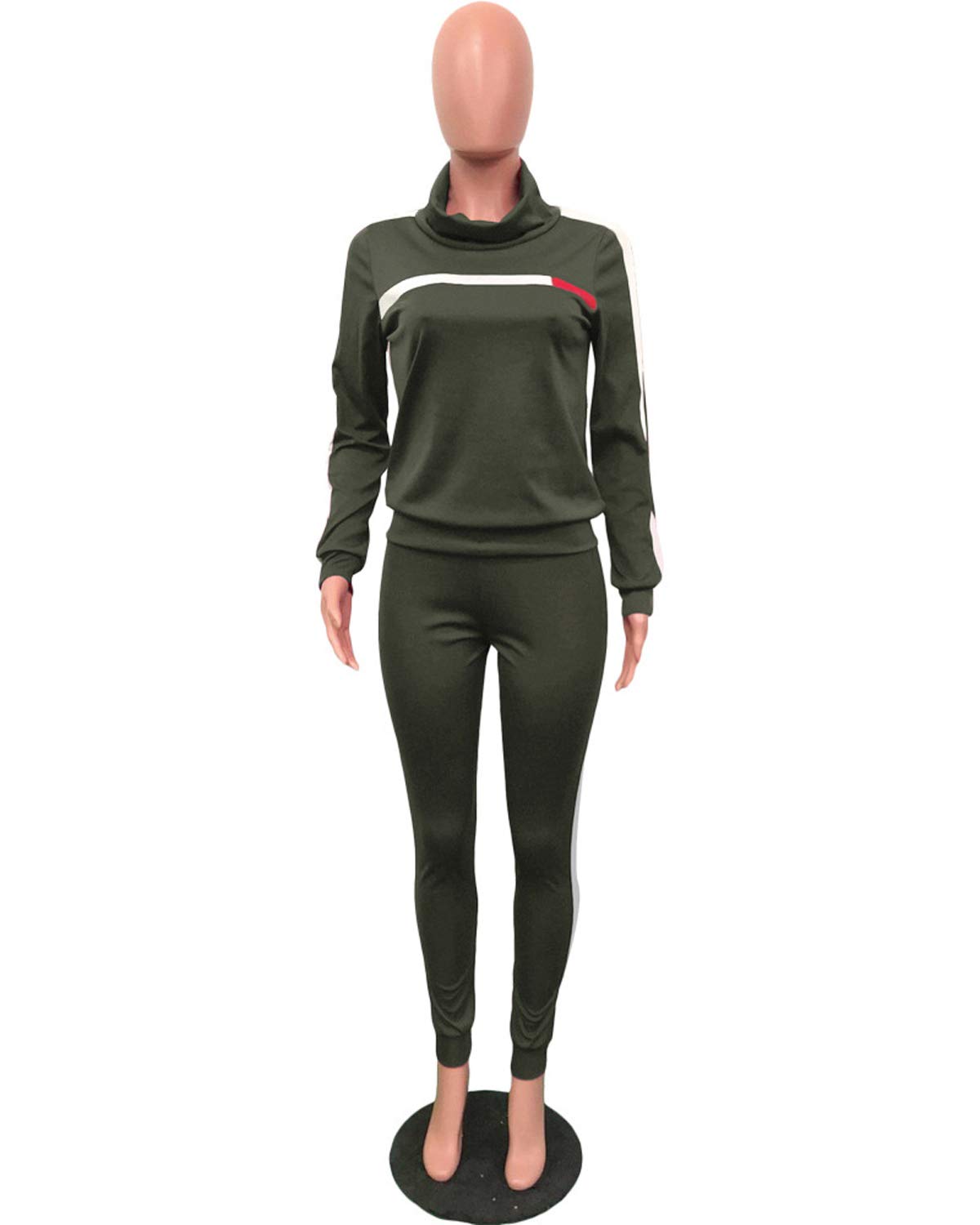TOP-VIGOR Women's 2 PCS Plus Size Tracksuit Sets Sweatsuits Outfits Hoodie Sweatshirt and Jogging Sweatpants Suit