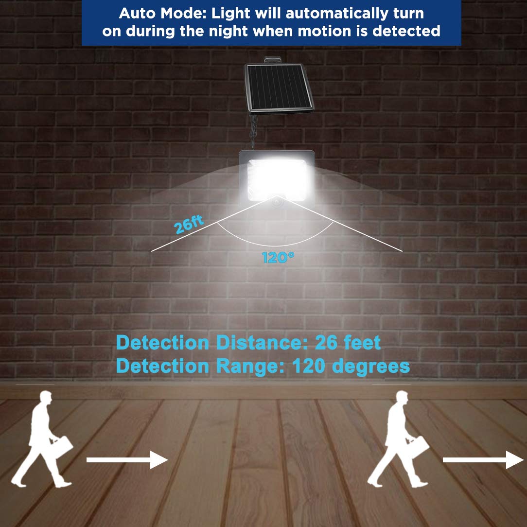 Westinghouse 1000 Lumens LED Motion Sensor Solar Lights Outdoor Bright Porch Lighting, Wall Mount Flood Light, Weather Resistant Security Light for Shed, Front Door, Patios, Garages