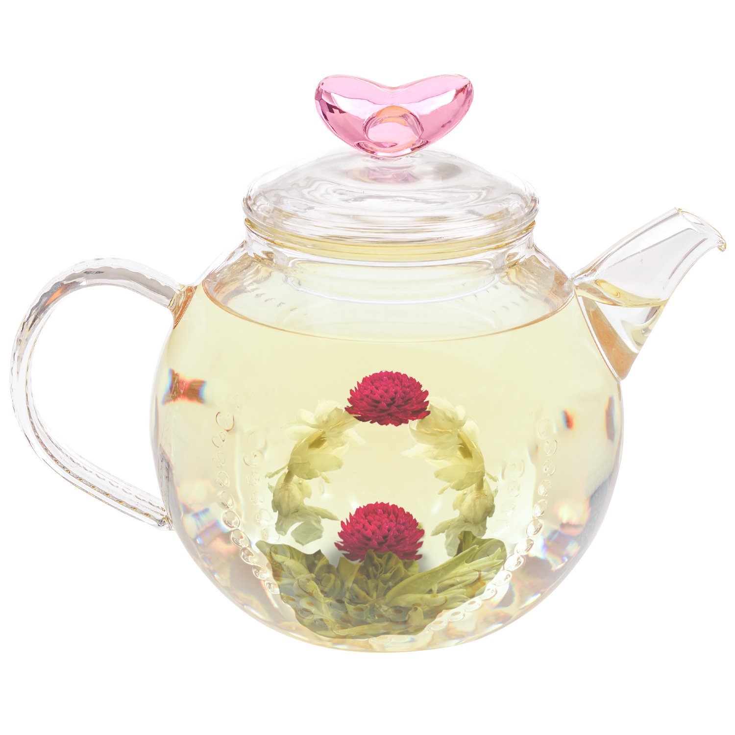 Teabloom 2 Tea Flowers (Blueberry + Acai Berry) β Hand-Tied Flowering Tea β Each Tea Blossom Can Be Steeped Multiple Times (2-Pack)