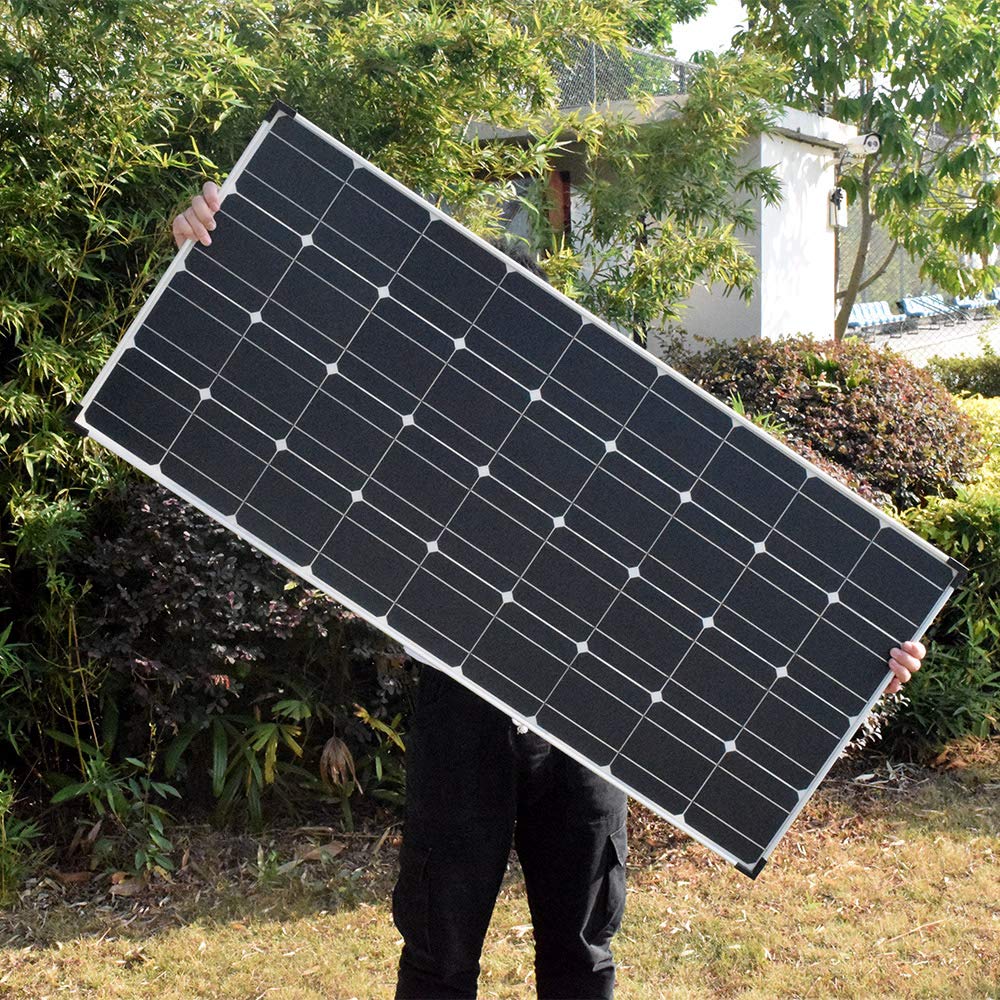 YUANFENGPOWER 100 watt Solar Panels with Border 100W 18V Monocrystalline for Camper RV Boat Caravan Cabin Tent Car