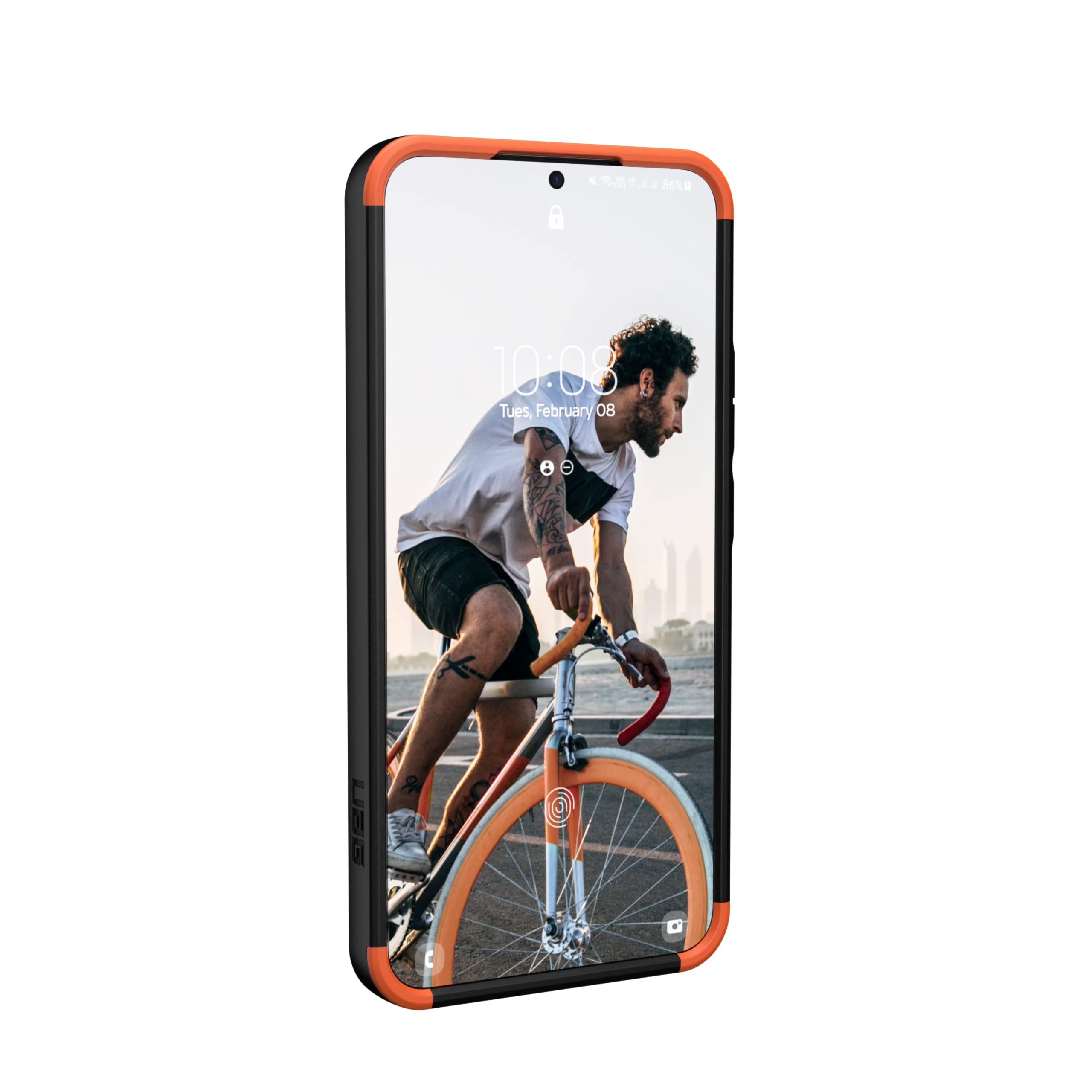 URBAN ARMOR GEAR UAG Designed for Samsung Galaxy S22 Plus Case Green Olive Sleek Ultra-Thin Shock-Absorbent Civilian Protective Cover, [6.6 inch Screen]