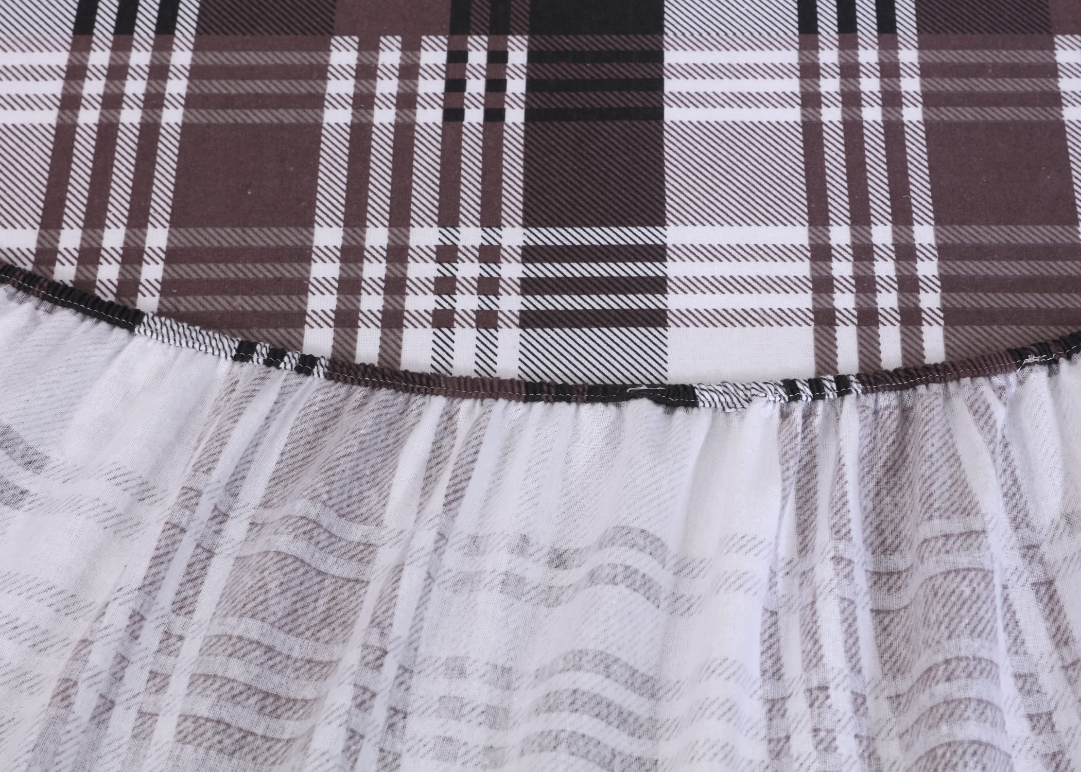 RUVANTI Flannel Sheets Full Size - 100% Cotton Brushed Flannel Bed Sheet Sets - Deep Pockets 16 Inches - All Seasons Breathable & Super Soft - Warm & Cozy - 4 Pcs - Red & Black Plaid