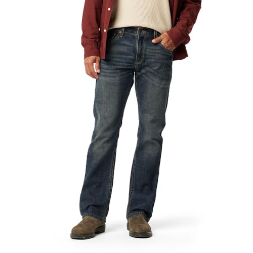Signature by Levi Strauss & Co. Gold Men's Bootcut Fit Jeans, Cinder Peak, 34Wx32L