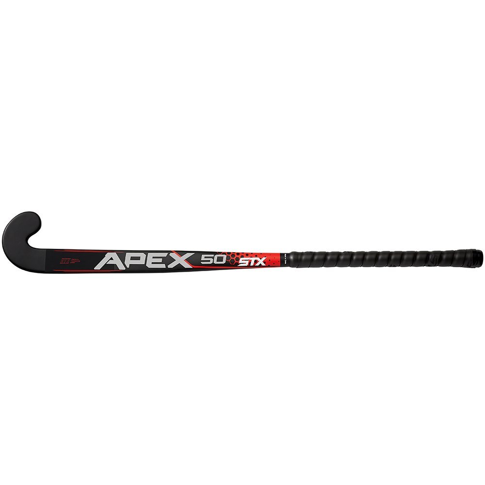 STX Field Hockey Apex 50 Field Hockey Stick, Black/Red, 37"