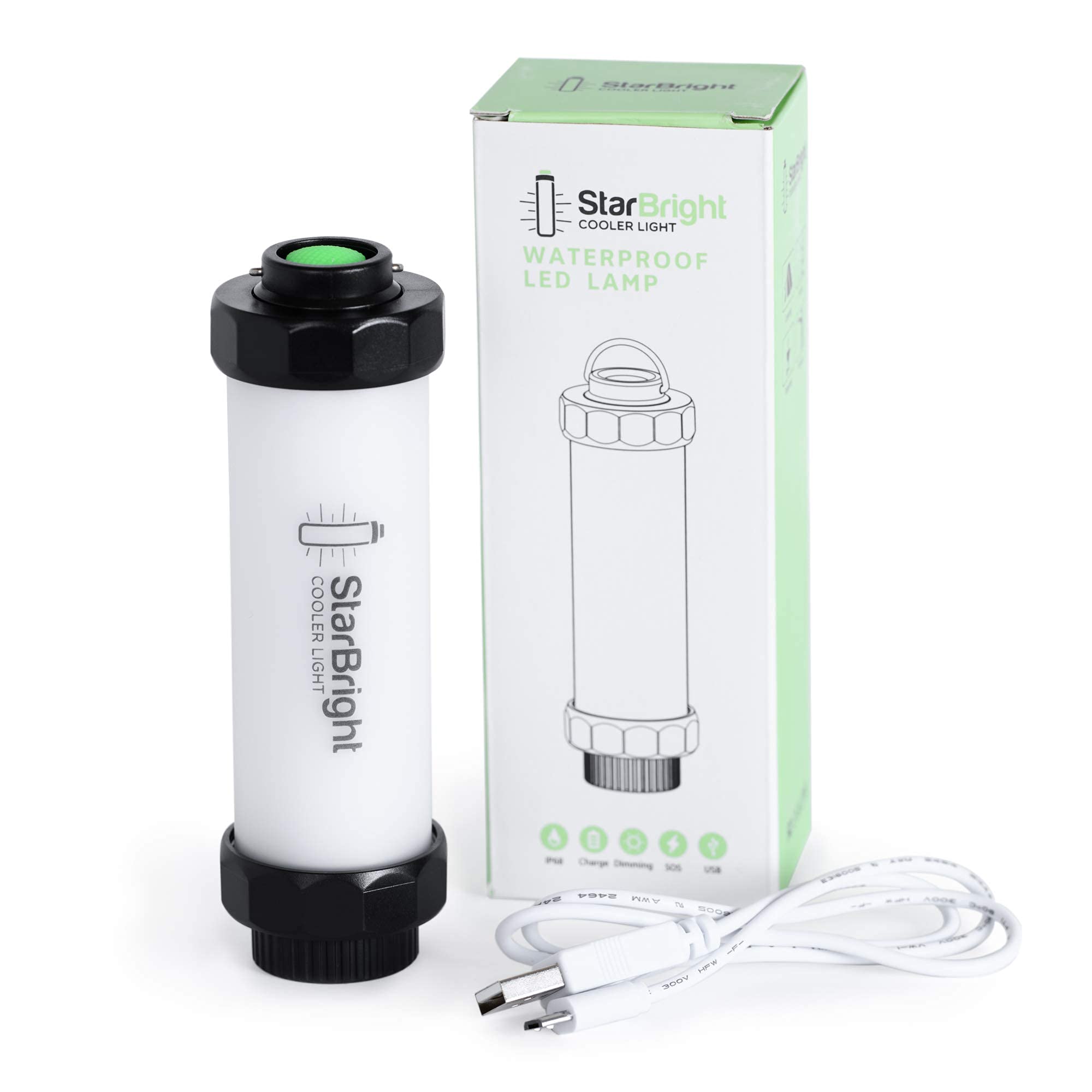 StarBright Rechargeable Universal Cooler LED Light - 5.35x1.61x5.35 inches - Compatible with YETI, RTIC, ORCA, Igloo, Coleman, and More - USB-Chargeable Battery, No Mounting or Installation Required