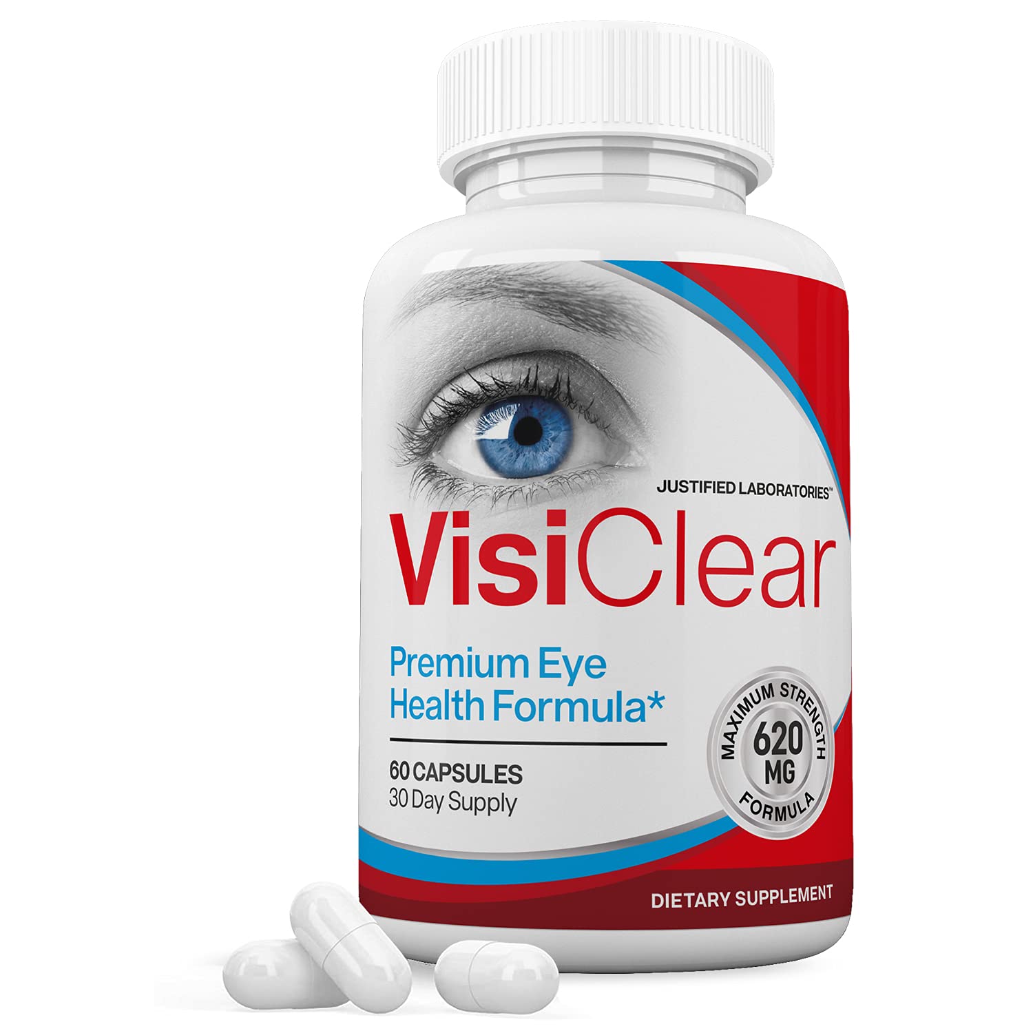Visiclear Advanced 620MG Eye Health Formula Supports Healthy Vision Eyes Sight 60 Capsules