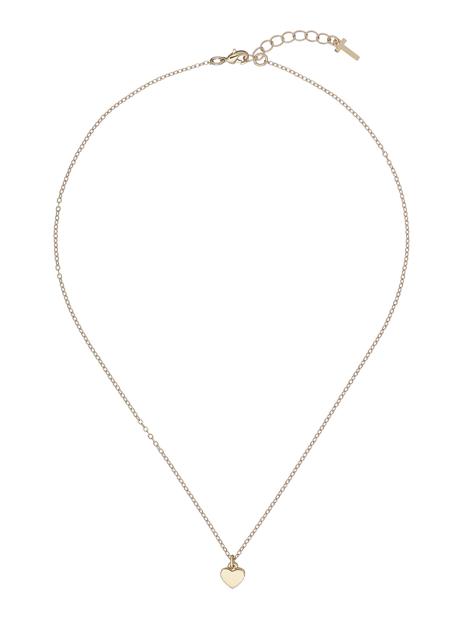 Ted Baker London Hara Tiny Heart Pendant Necklace for Women (Silver Tone)