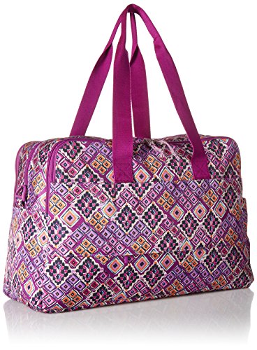 Vera Bradley Women's Lighten Up Weekender Travel Bag, Dream Diamonds, One Size