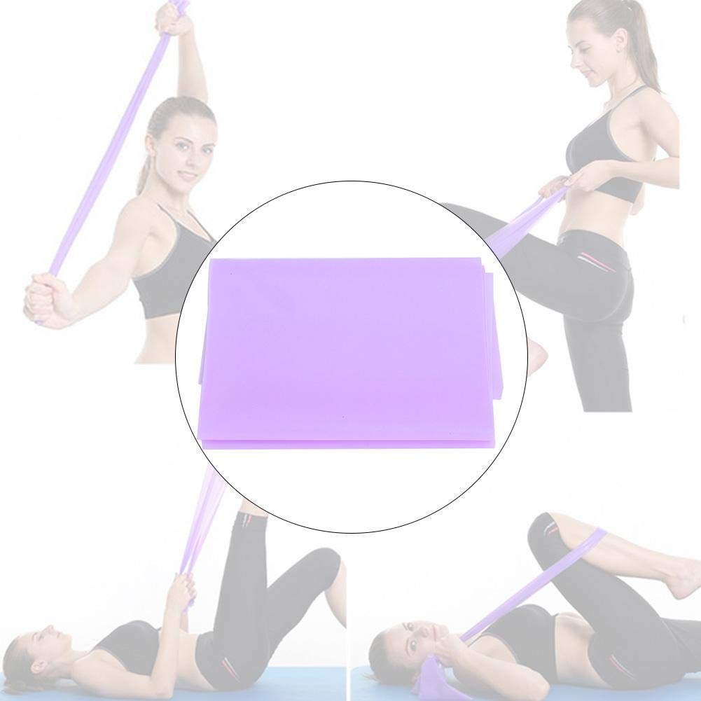 TPE Fitness Elastic Bands Resistance Belt Yoga Exercise Accessory for Strength Training(Purple)
