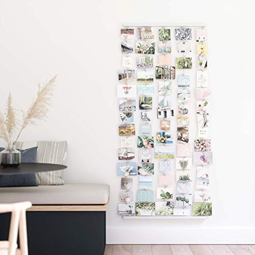 Umbra Hangit Picture Frame and Wall Decor Set for Photos, 26" x 60", White