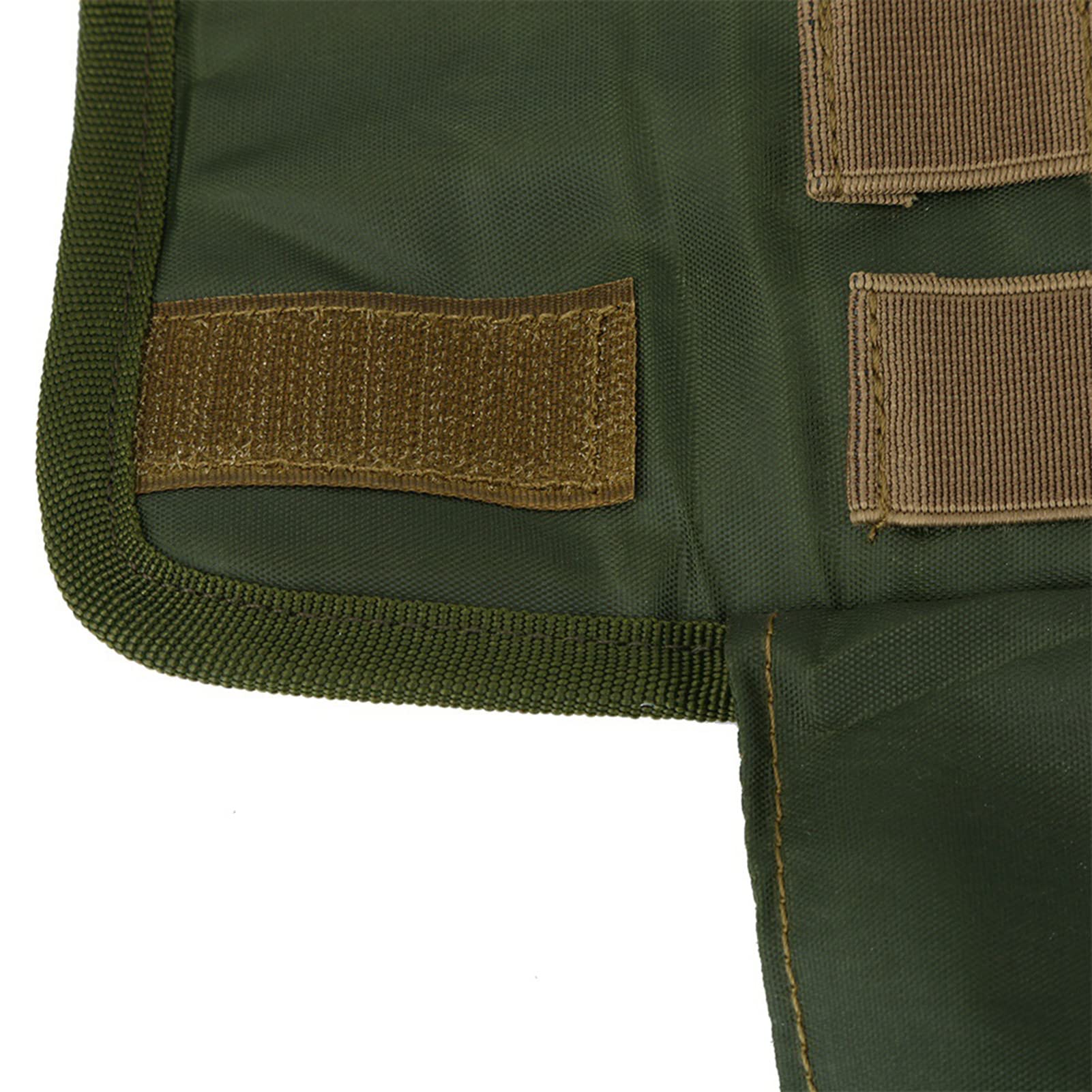 Yeuipea Fishing Accessory Case, Roll Up Fly Tying Tool Pouch Fishing Accessory Case Nylon Artificial Lure Storage Bag Holder