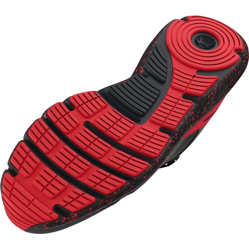 Under Armour Men's Charged Verssert Speckle, (106) Jet Gray/Red/Black, 9.5, US