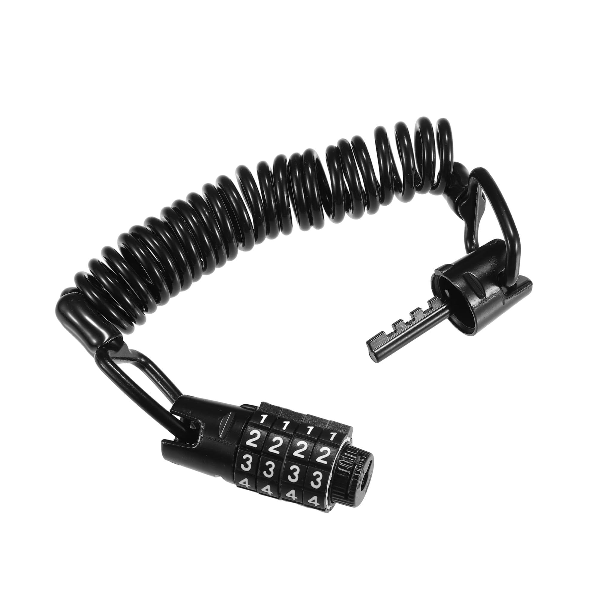 uxcell Adjustable Bike Chain Lock with 4 Digit Bike Lock Cable Anti Theft Bicycle Chain Lock Long Security Resettable Bike Cable Lock for Bike Bicycle