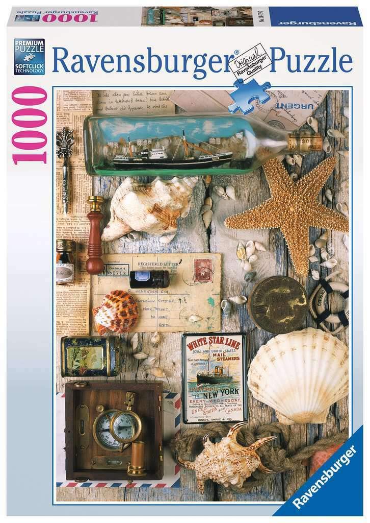 Ravensburger Maritime Souvenirs 1000 Piece Jigsaw Puzzle for Adults β Every Piece is Unique, Softclick Technology Means Pieces Fit Together Perfectly